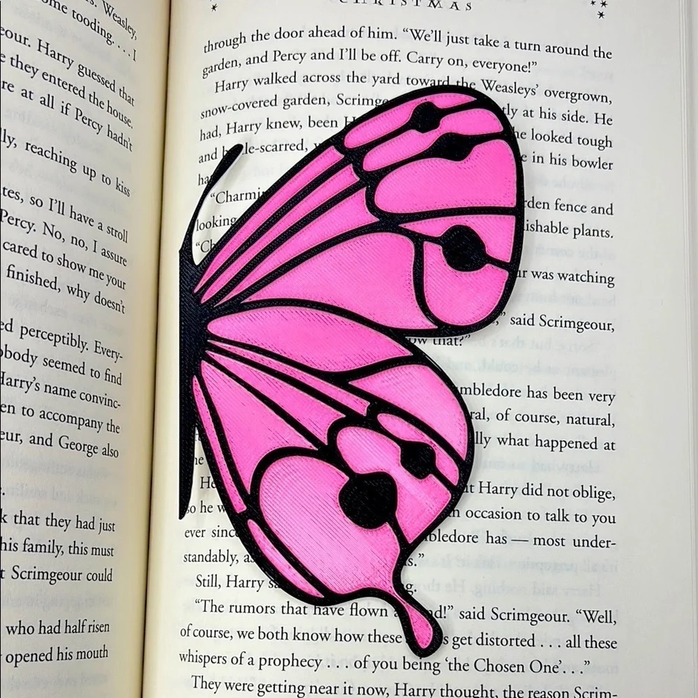 Handmade | Accents | Pink Butterfly 3d Printed Bookmark | Poshmark